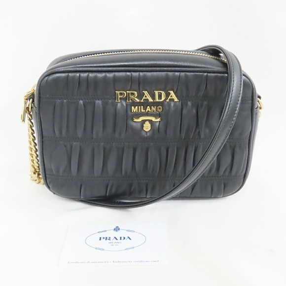 Prada | Bags | Prada Nappa Shoulder Bag Black | Poshmark